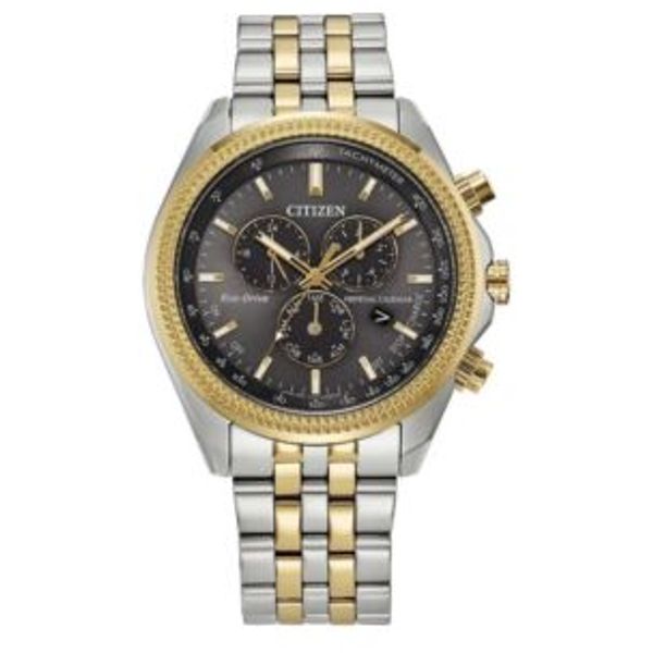 Citizen Eco-Drive Sport Luxury Perpetual Chronograph Stainless Watch ...