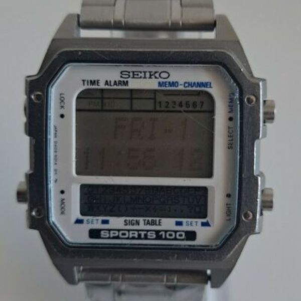 SEIKO Sports 100 Databank watch D409-5010 | WatchCharts Marketplace