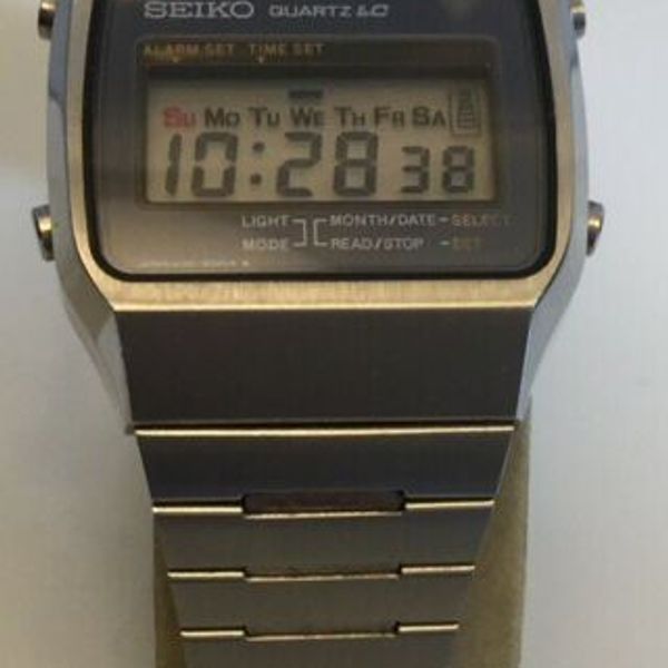 Vintage SEIKO Quartz Lc Watch A133-5009-G Alarm Chronograph w/Box ...