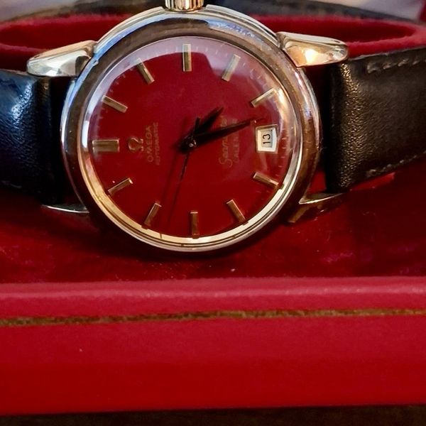 MANS 1959 OMEGA 353 CAL AUTOMATIC, SOLID 9ct GOLD BEZEL DATE DISPLAY AT ...