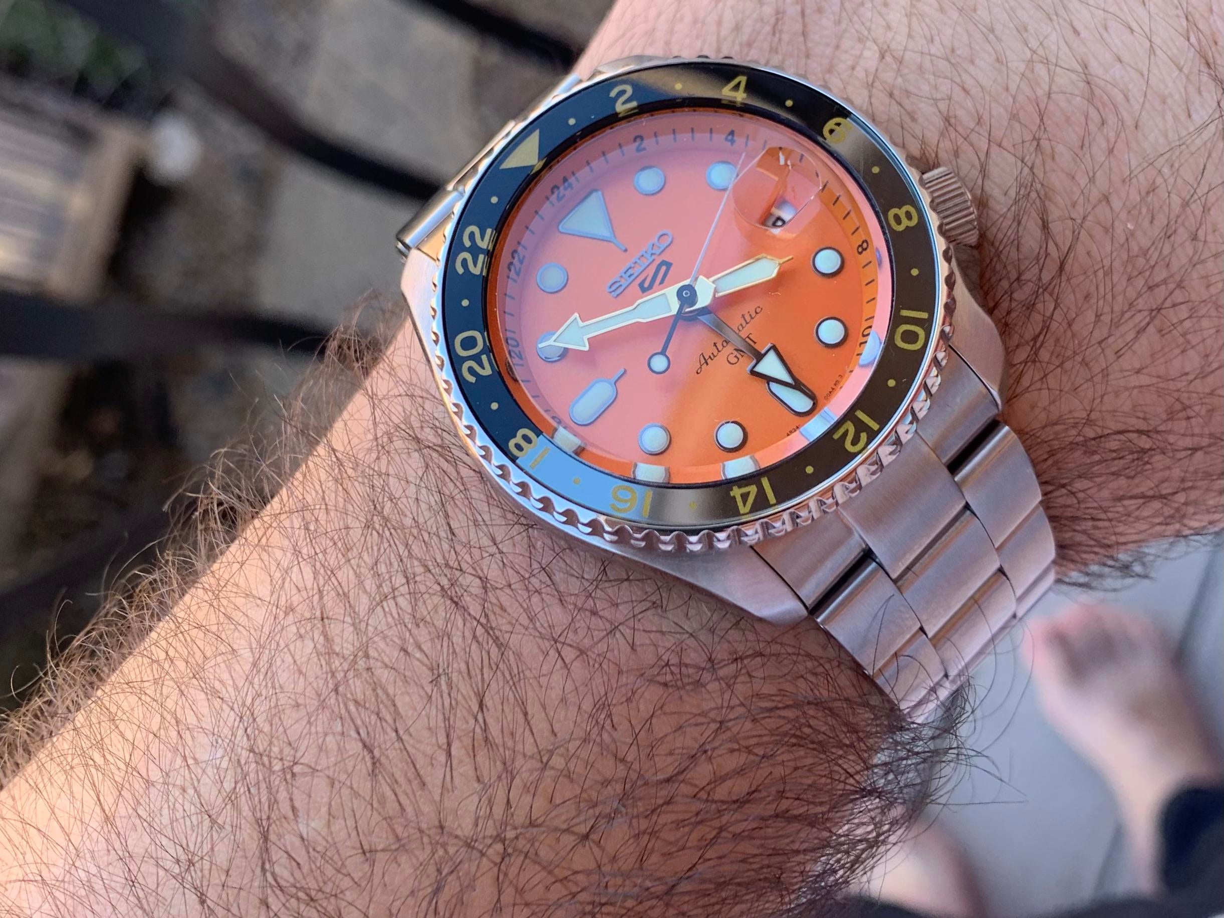 [WTS] Seiko SSK005 GMT Orange Dial - Full Kit w/Strap code bracelet ...