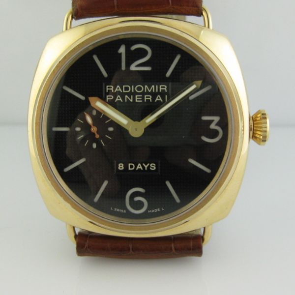 FS:PANERAI Radiomir Rose Gold PAM 197 8 Days Power Reserve ...
