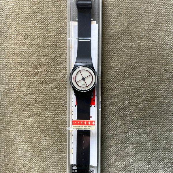 Vintage Swatch Wristwatch GZ 120 Wheel Animal - 34mm Circa 1992 ...