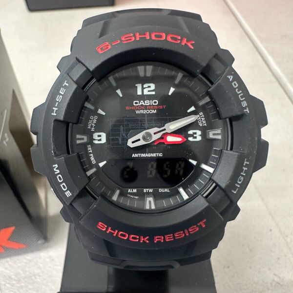 Casio G-Shock G100-1BV Men Wrist Watch - Black NEW | WatchCharts ...