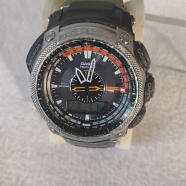 Casio Pathfinder Atomic Solar-Powered Multi-Function Men's Watch Style ...