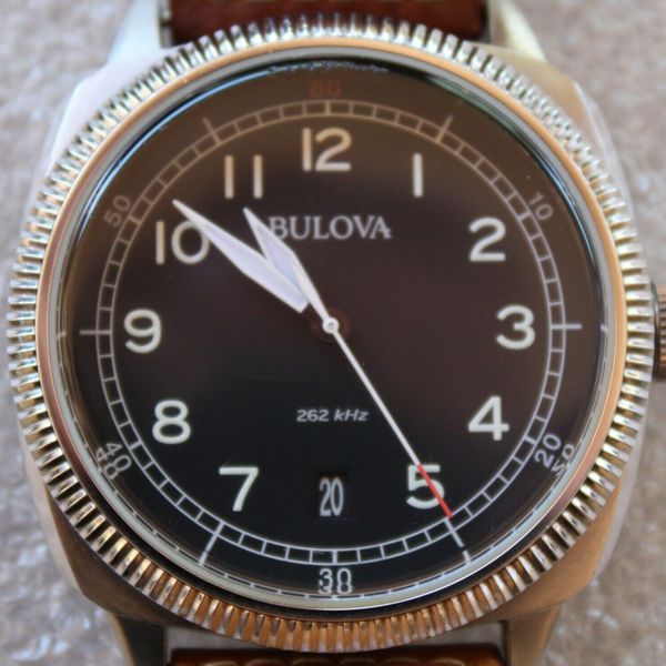 Genuine Bulova Military UHF 262 kHz Quartz Watch 96B230 with Boxes ...