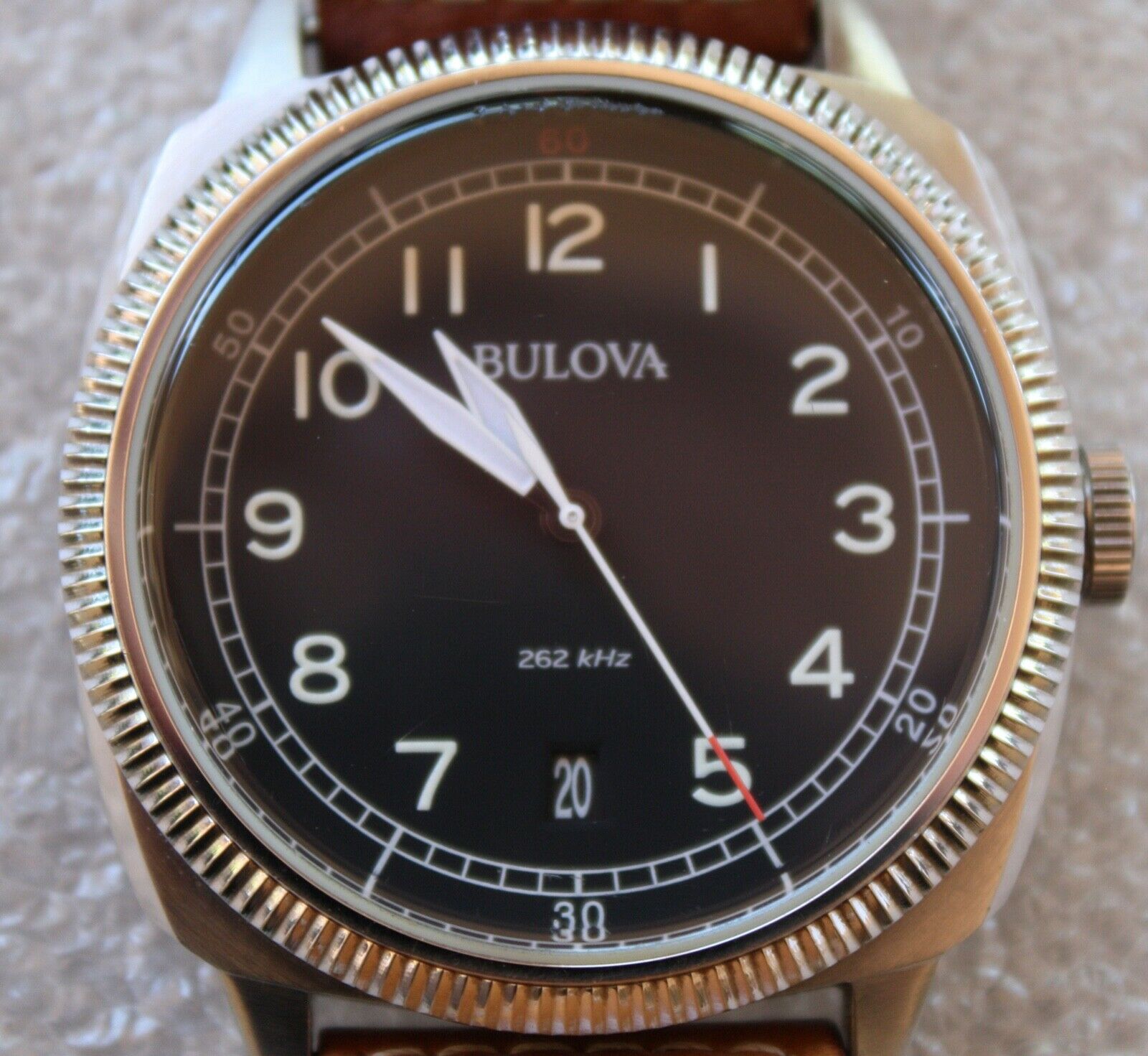 Genuine Bulova Military UHF 262 kHz Quartz Watch 96B230 with Boxes ...
