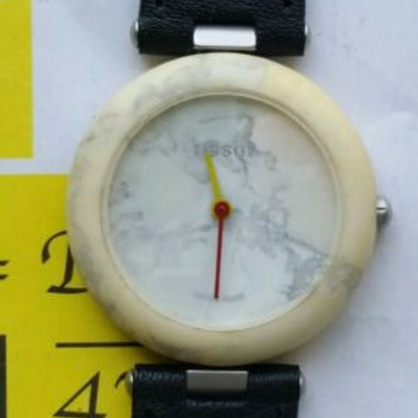 Tissot Rockwatch / rock watch in ivory white marble | WatchCharts ...