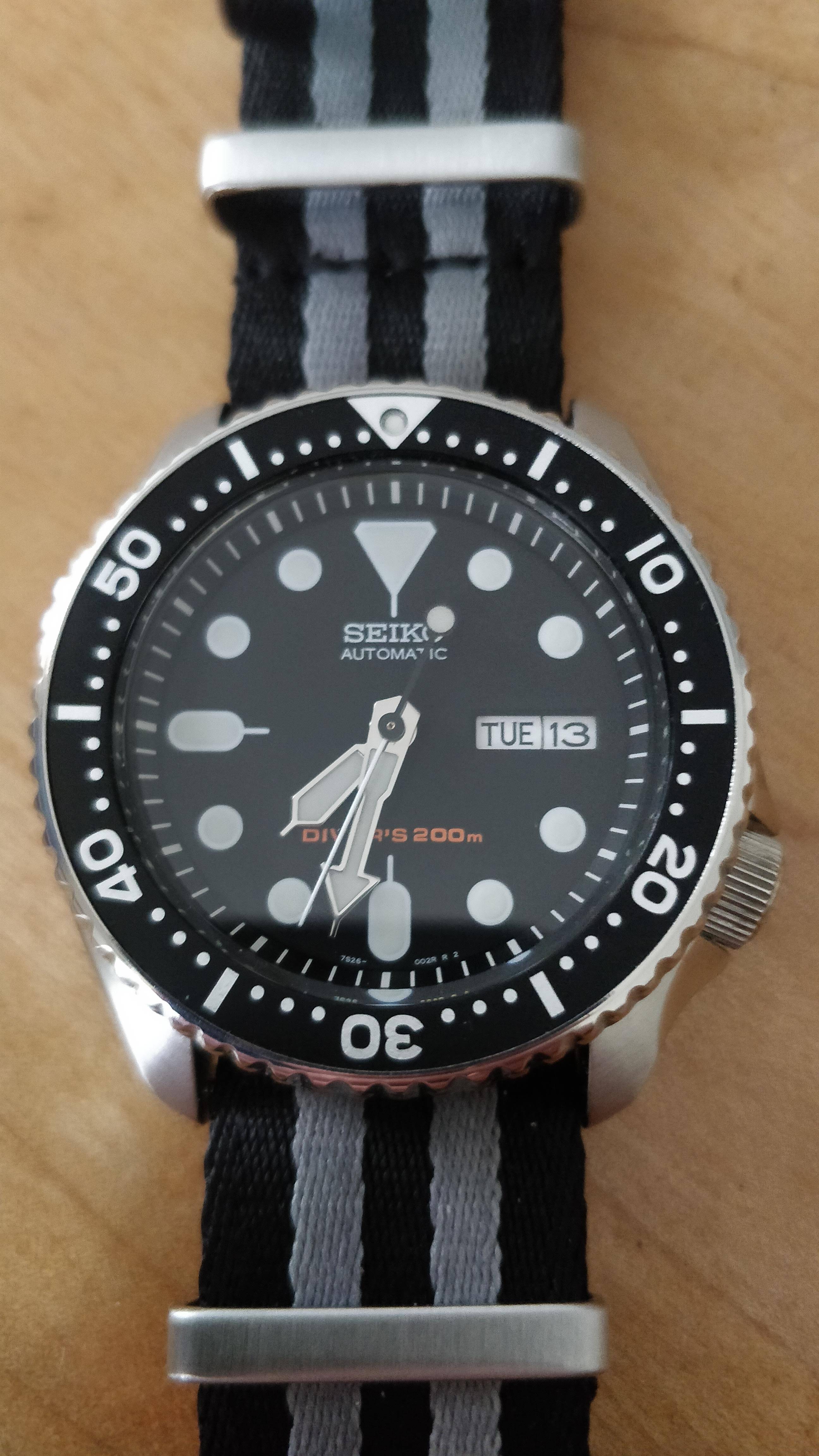 [WTS] LNIB Seiko SKX007 w/ 4 BluShark Nato Straps and original Seiko ...