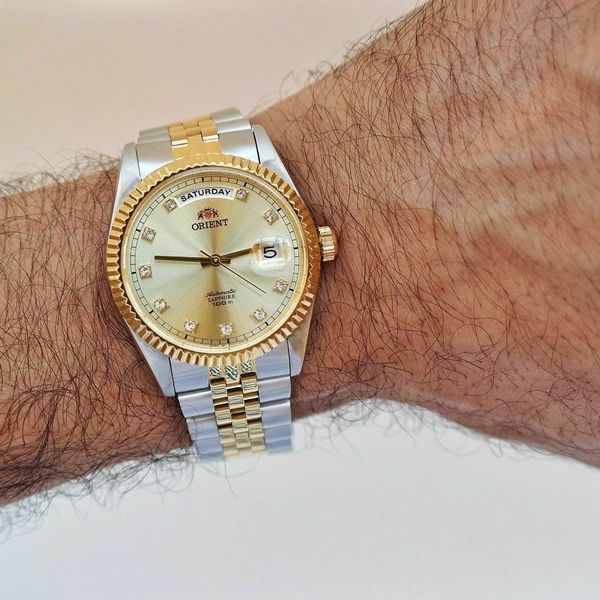 Orient Oyster President Classic Automatic Sapphire SEV0J002CY day date ...