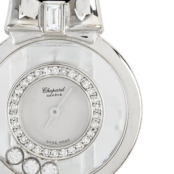 [Chopard] Chopard 20/5334 Happy Diamonds K18WG White Dial Quartz Ladies Watch [Free Shipping ...