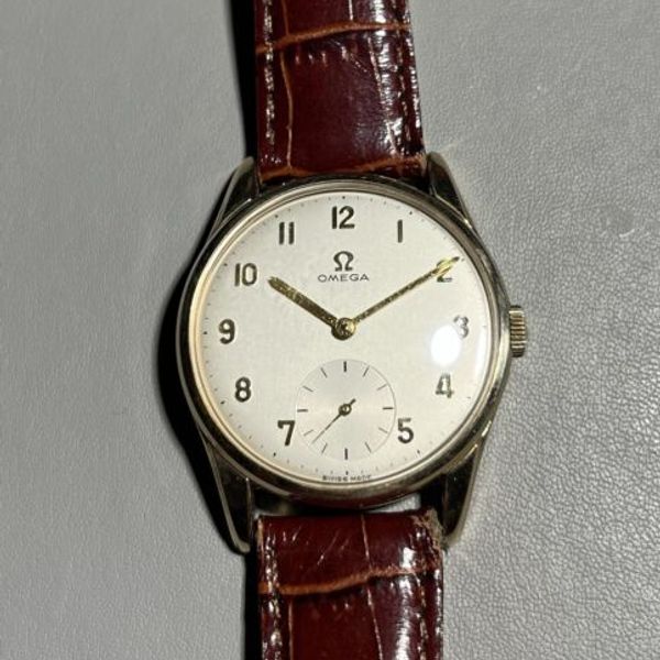 Omega Vintage Manual Wind Mechanical9ct Gold Watch | WatchCharts ...