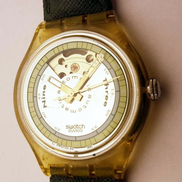 VINTAGE SWATCH AG-1997 AUTOMATIC SKELETON Swiss Watch ETA 2840 | WatchCharts Marketplace
