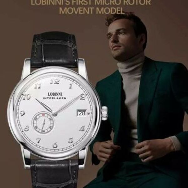 Lobinni Hangzhou 5000A Micro-Rotor Movement Men Automatic | WatchCharts ...
