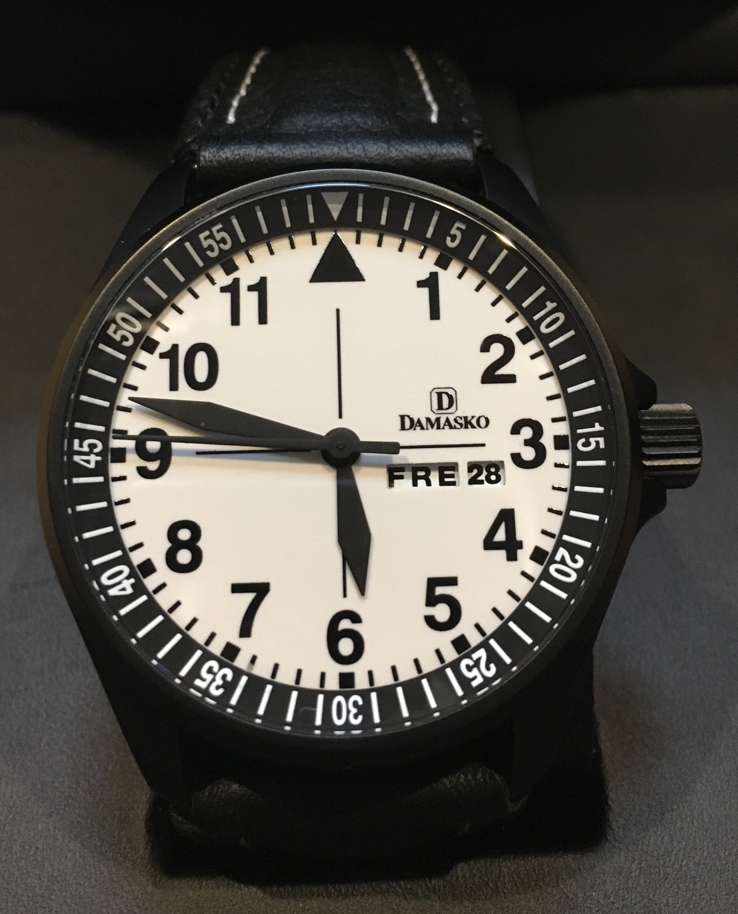 Damasko DA373 Black Pilot Watch - Full Lume Dial | WatchCharts Marketplace