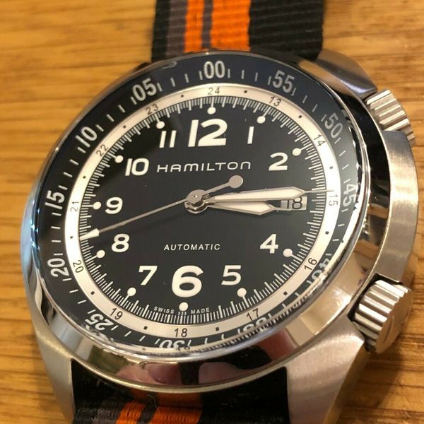 Hamilton Khaki Aviation Pilot Pioner Automatic Watch with 2nd Hamilton ...