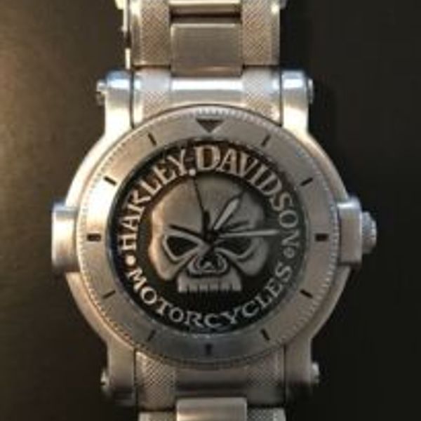 Harley Davidson Motorcycles Men's Bulova Willie G Skull Wrist Watch ...