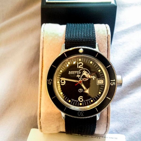 Two custom Vostok Amphibian diver | WatchCharts Marketplace