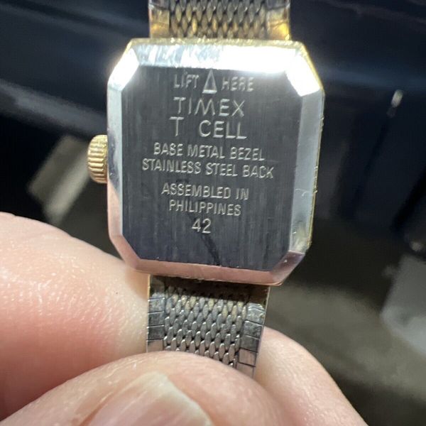 Vintage Timex T CELL Gold Tone Quartz Analog Women's Watch New Battery ...