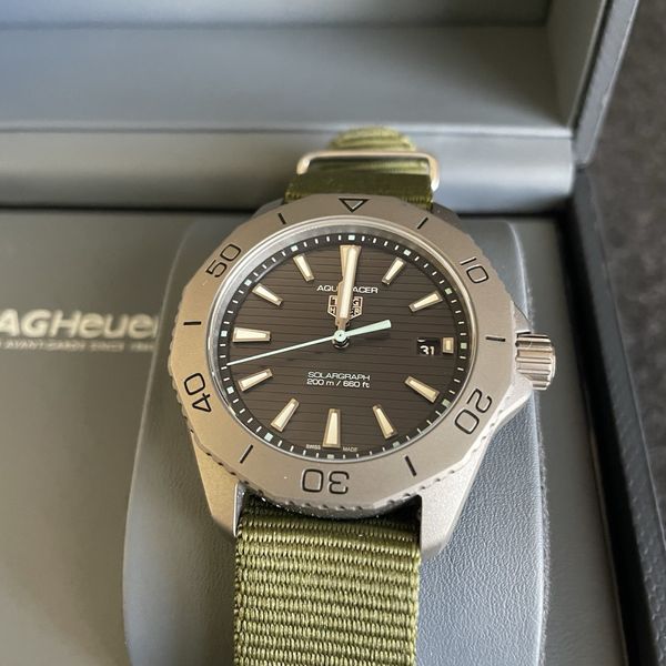 TAG HEUER Aquaracer Solargraph 40MM Titanium Men's Watch WBP1180.BF0000 ...