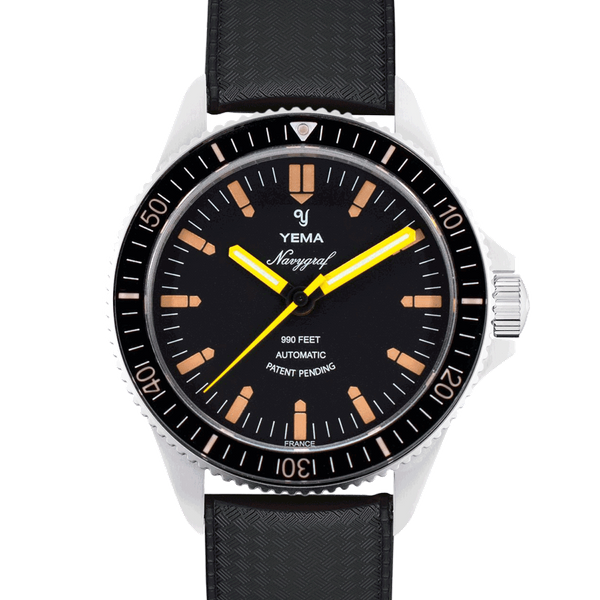 MINT YEMA NAVYGRAF Heritage Steel Diver Automatic In house movement ...