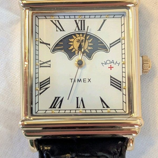 NOAH x TIMEX - SUN AND MOON WATCH - Black/Gold NEW IN BOX | WatchCharts ...