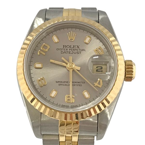 U [ROLEX] Datejust 69173 U number SS × YG combination gray dial ...