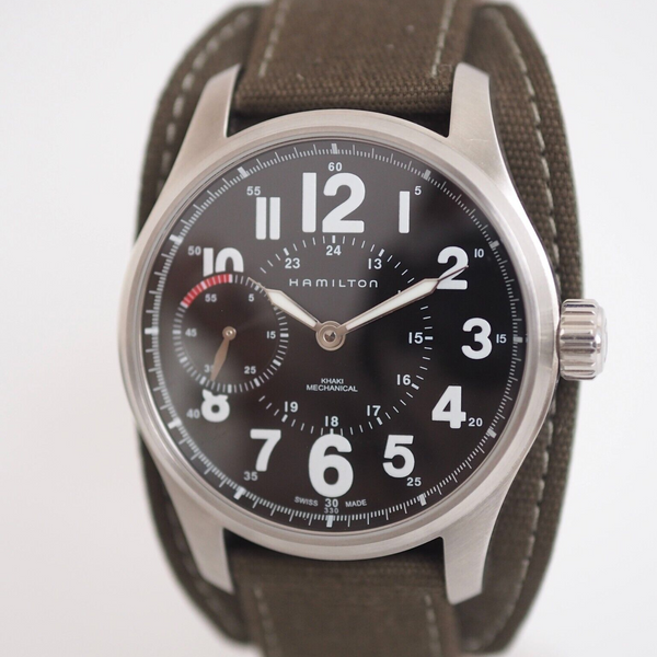Hamilton Khaki Field Officer H696190/H69619333 Mechanical Black Dial ...