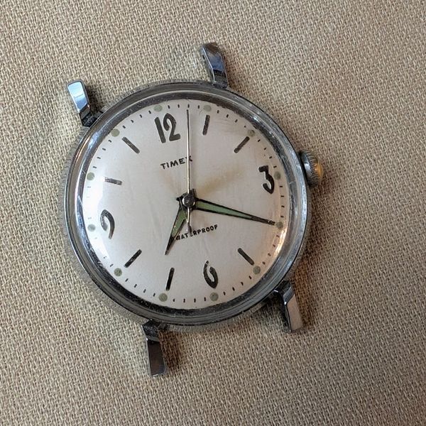 TIMEX MEN'S Wind Up Wrist Watch VINTAGE WATERPROOF MECHANICAL WATCH ...