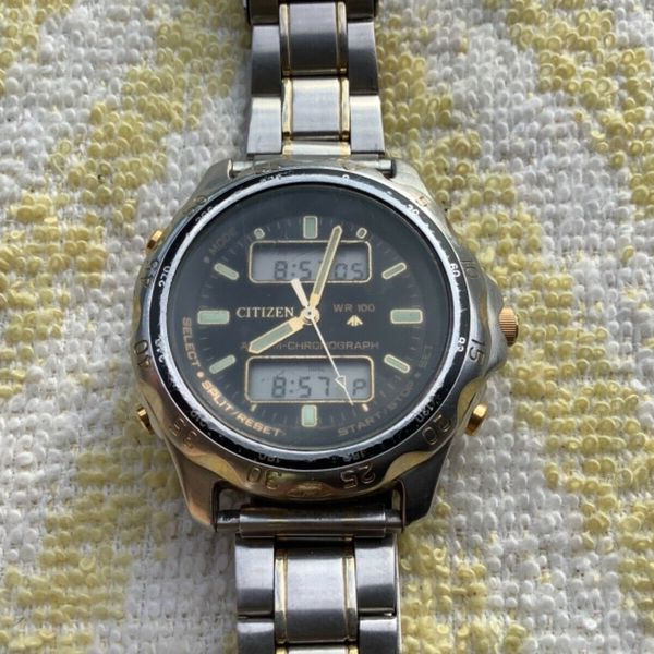 Men's Citizen Promaster chronograph alarm wr100 c240 e80273 ...