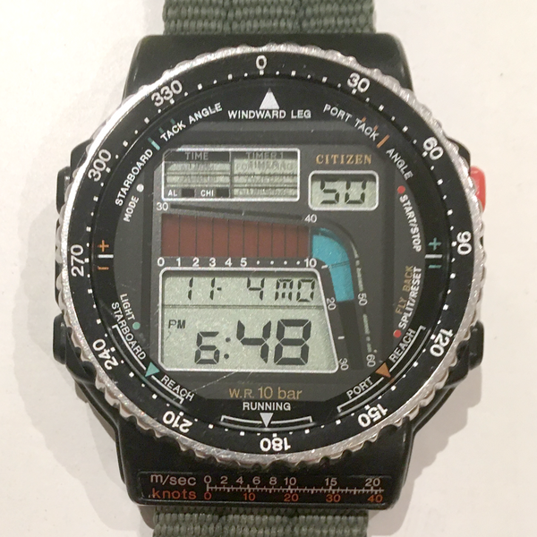 Citizen D120-312597 Vintage Digital Diving Windsurfing Watch Quartz ...