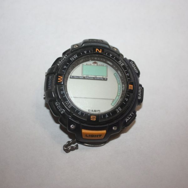 Casio Pathfinder Digital Outdoor Altimeter Compass Watch Multifunction ...