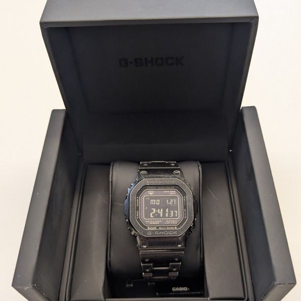 Rare Casio G-Shock Full Metal GMWB5000V-1 Aged Patina, Black Aged IP ...