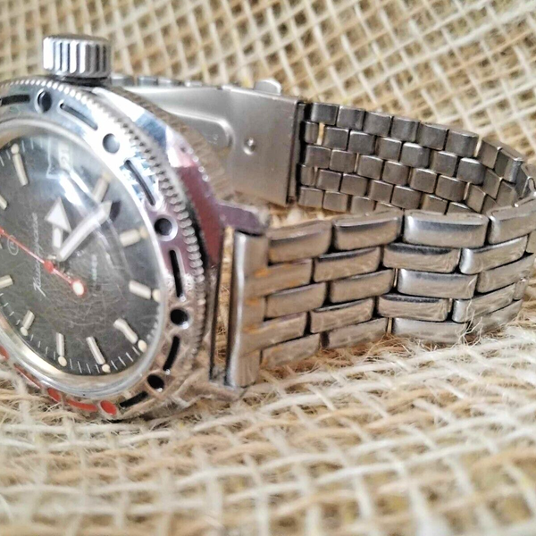 Vintage Vostok Komandirskie Silver Bracelet. made in CCCR-USSR Vostok ...