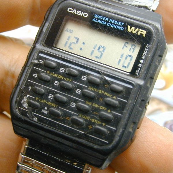 Casio CA-53W Module 437 Alarm Chrono Calculator Watch 90s WORKING GREAT ...