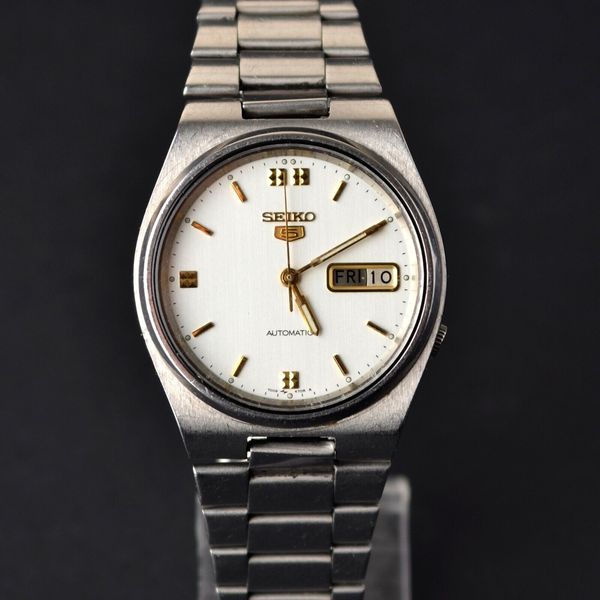 1986s Seiko 5 classy Men's Automatic Day/Date Watch. Serviced ...