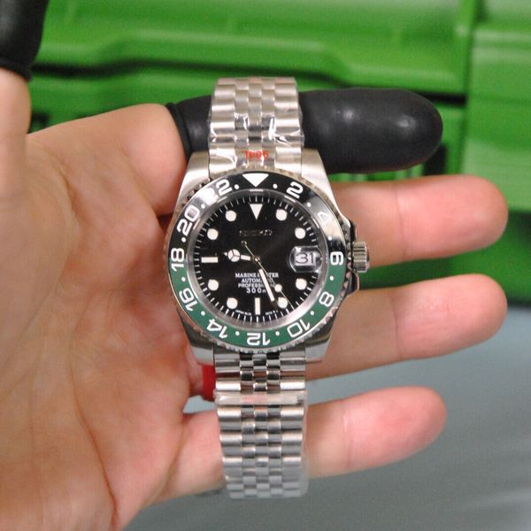 Custom Automatic NH35 TMI Seiko Group Movement "Sprite" 40 MM Watch ...