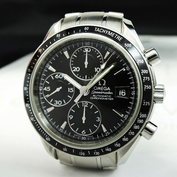 OMEGA SPEED MASTER 3210.50 CHRONOGRAPH AUTOMATIC MENS WATCH GUARANTEE ...