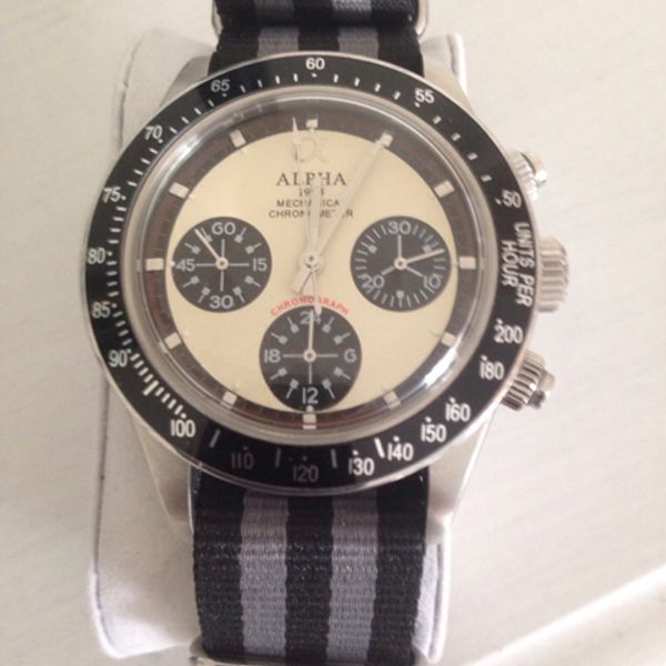 FS Alpha Paul Newman hand wind chrono £90 | WatchCharts Marketplace