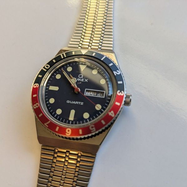 Timex Q Reissue 38mm Stainless Steel Bracelet Watch | WatchCharts ...