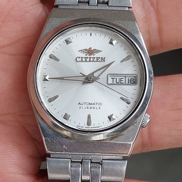 Vintage Citizen automatic 21 jewels White dial from Japan | WatchCharts Marketplace
