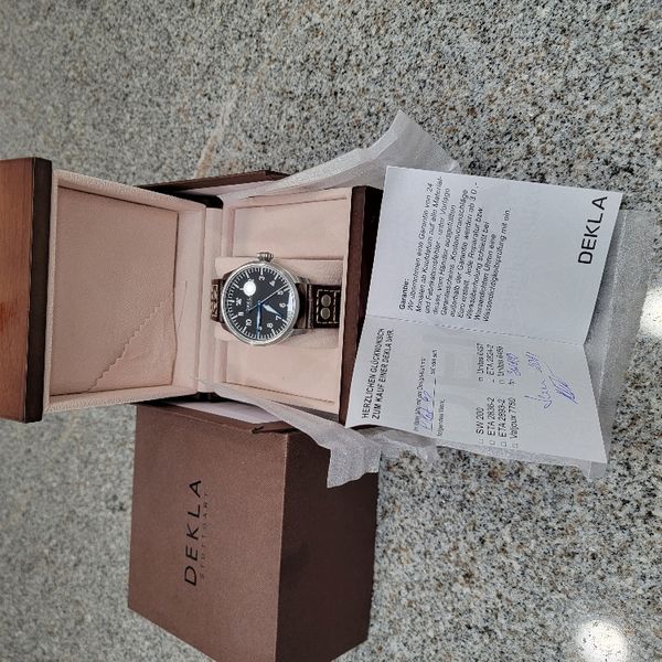 FS: DEKLA Pilot watch 42 mm Type A Manual Wind | WatchCharts Marketplace