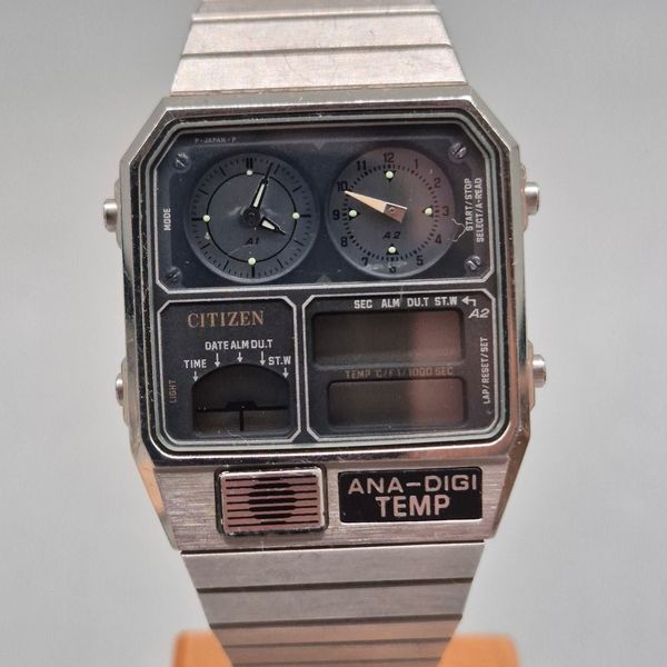 Citizen Ana-Digi Temp - Retro Chronograph with Thermometer ...