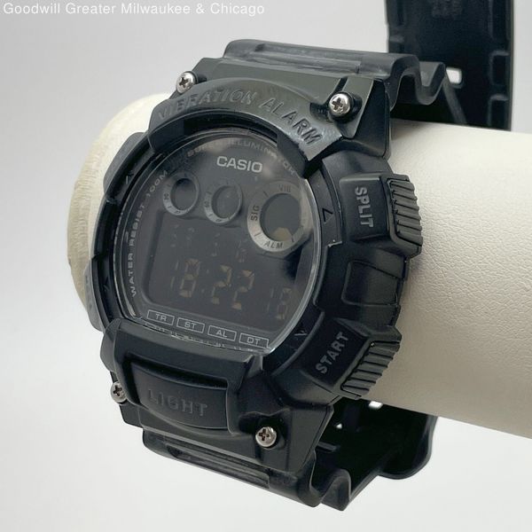 Casio W-735H Digital Dial Sport Black Stainless Steel Back Men's Watch ...