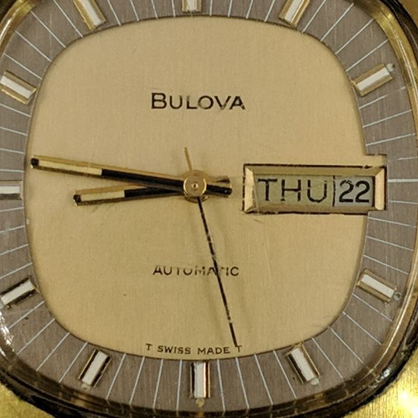 Bulova Mens Wristwatch 7366 Vintage 1970s N3 Swiss Automatic Stainless ...