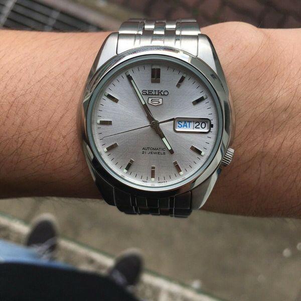 Seiko 5 SNK355K1 Automatic Stainless Steel Analog Men's Watch | WatchCharts
