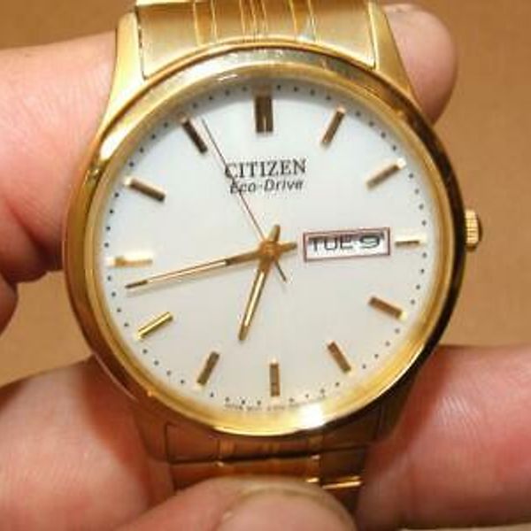 Mens Citizen Eco Drive Watch Model No E101 S058023 Day & Date Works ...