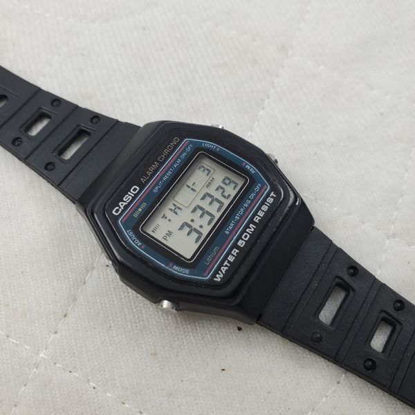 RARE VINTAGE CASIO ALARM CHRONO W-26 (690) LITHIUM WR 50M JAPAN MEN'S ...