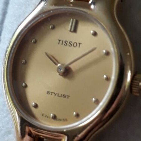 1980s Tissot Stylist Watch Model: E241 Swiss Made Quartz ETA 978.002 ...