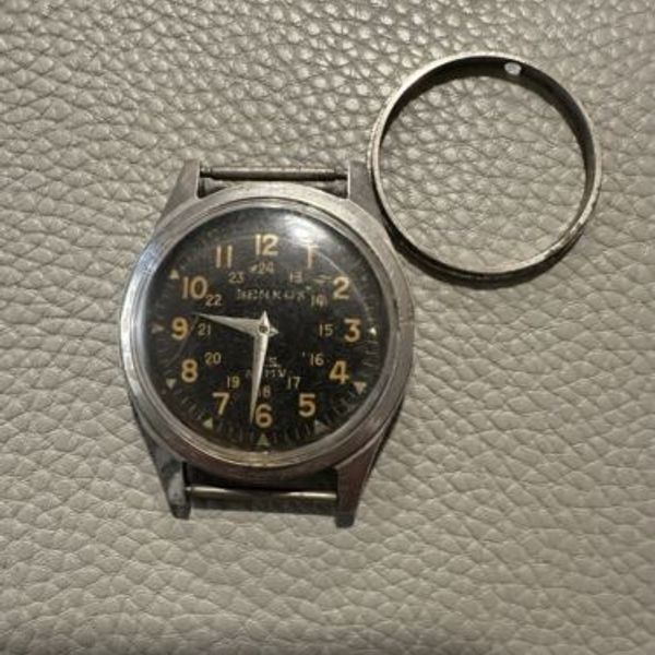 Vintage Benrus Mil-w-3818B Military Watch Repair | WatchCharts Marketplace